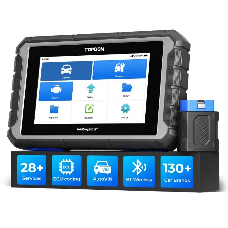 TOPDON ArtiDiag900 BT, Diagnostic Scan Tool, Bluetooth, ECU Coding ...