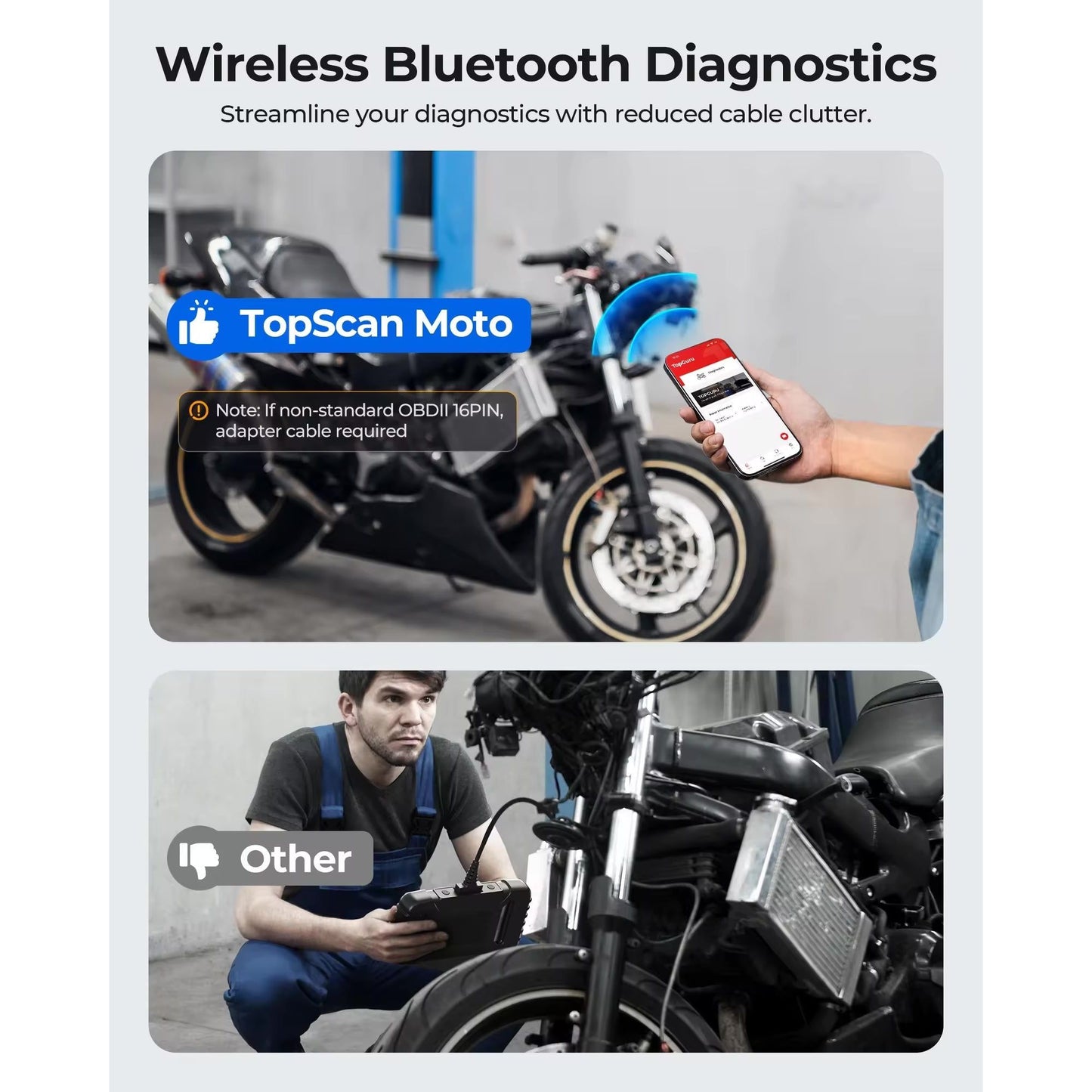 TOPDON Moto Motorcycle Full System Diagnostic Tool – TOPDON NZ