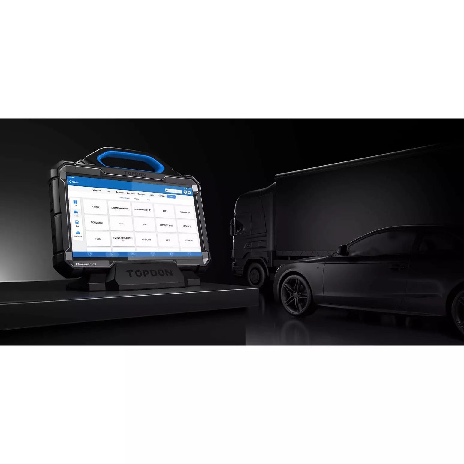 TOPDON Phoenix Max Professional Diagnostic Scan Tool 12v/24v Cars & Tr ...