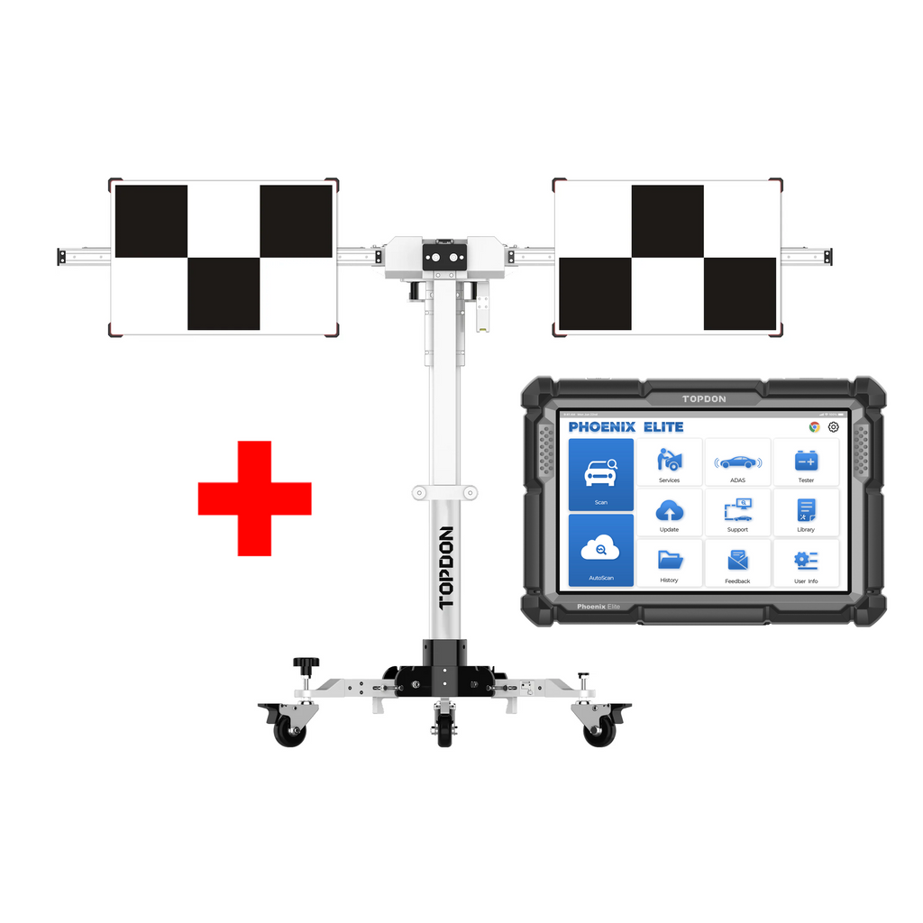Topdon Phoenix PX1000 ADAS Mobile Calibration Frame & Phoenix Elite ...